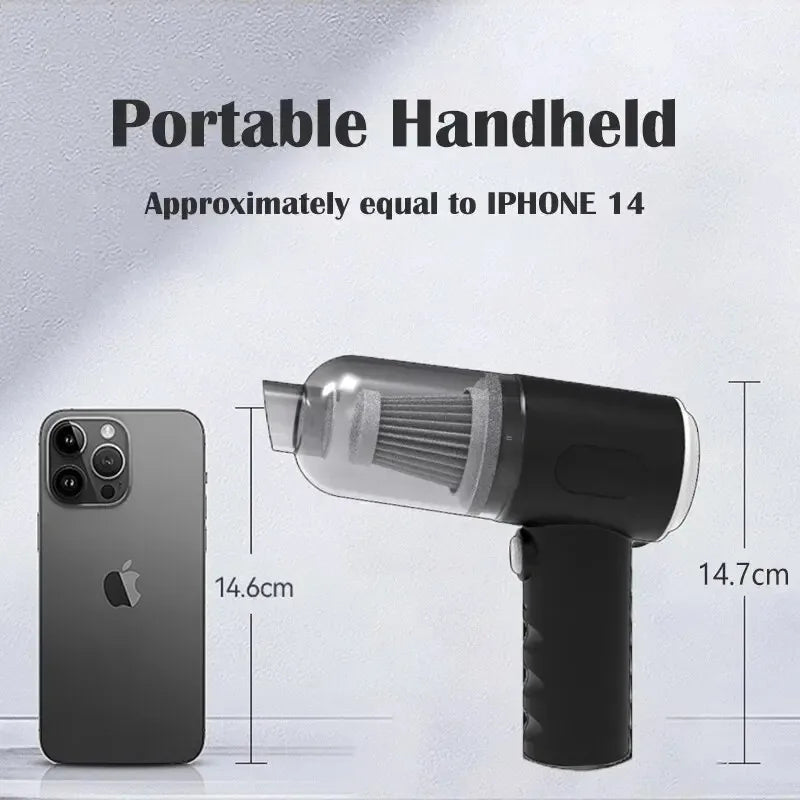 Wireless Car Vacuum Cleaner 9000pa USB Charging 1200mAh Portable ...
